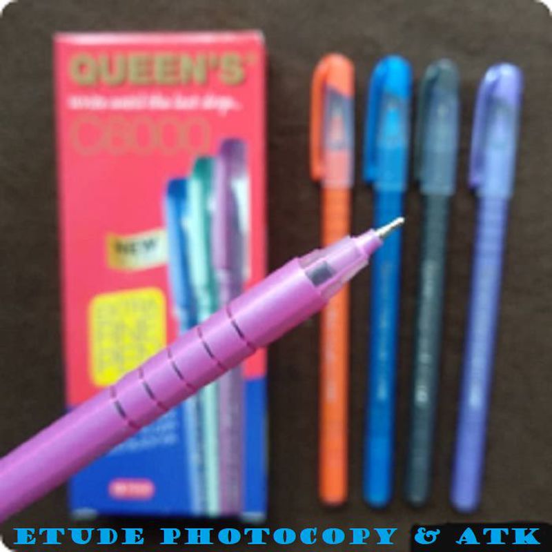 Ballpoint Queen C6000 Isi 12 Pcs