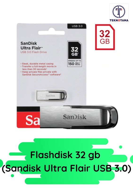 Flashdisk 32 gb (Sandisk Ultra Flair USB 3.0)
