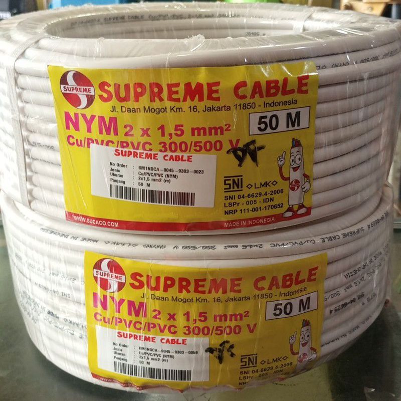 SUPREME Kabel NYM 2x1.5mm - 1 Roll 50 m