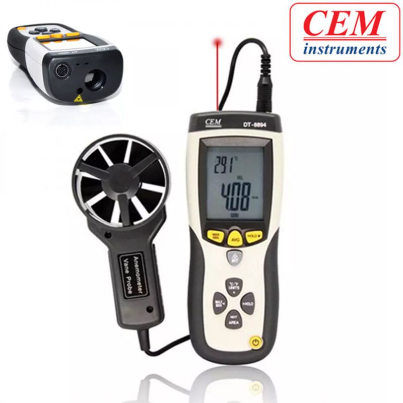 Anemometer & Infrared Thermometer CEM DT-8894