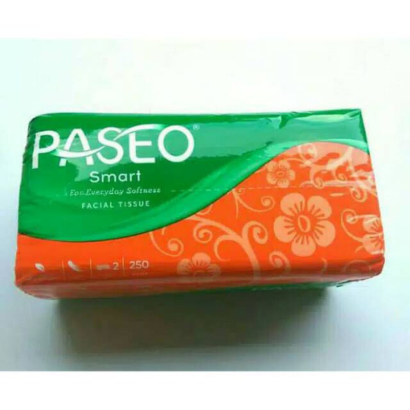 Tissue Paseo smart 250 sheet 2 ply Facial Tissue