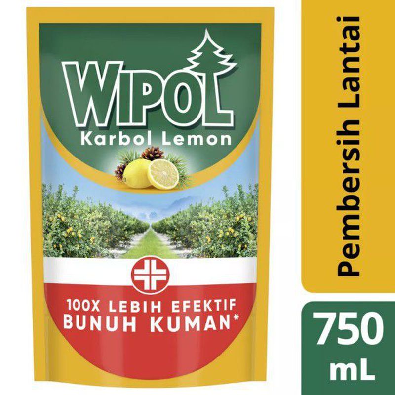 WIPOL Lemon Pine Refill 750ml - Pembersih Lantai