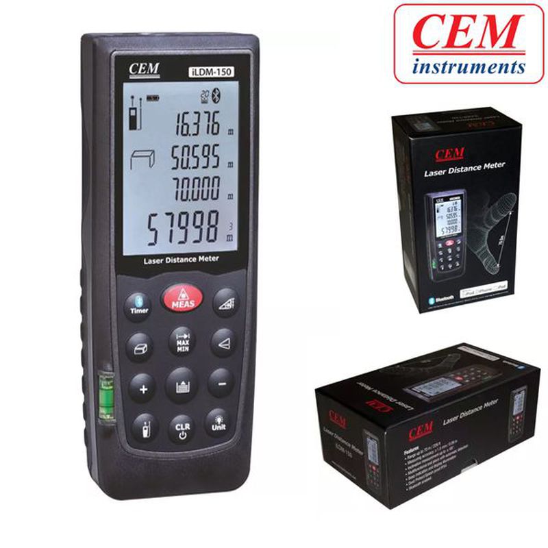 Laser Distance Meter Bluetooth CEM iLDM-150