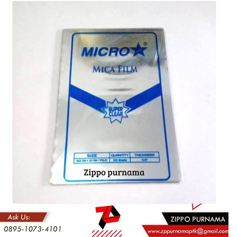 plastik mika cover bening