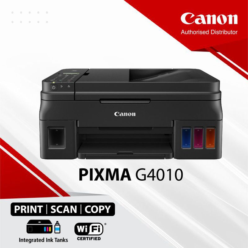 PRINTER INKJET CANON PIXMA G4010 Wifi+ADF ( Print,Scan,Copy - Tinta ...