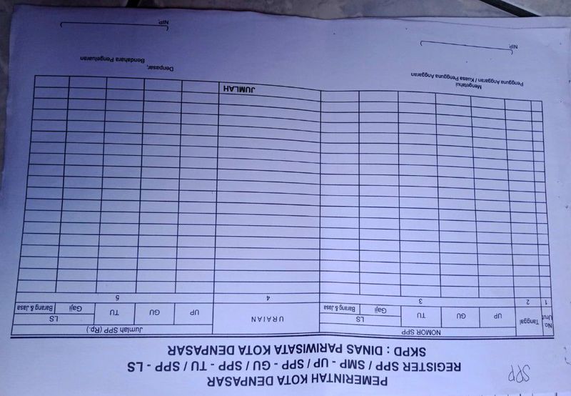Buku Register SPP isi 100