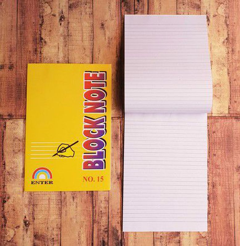 Block Note Ukuran A5 - 1 Lusin Block Note Enter No 15 - 12 Buah Buku ...