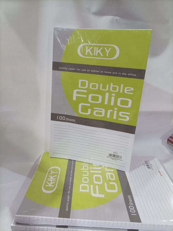 Kertas Double Folio Garis Kiky 100 Sheets pack