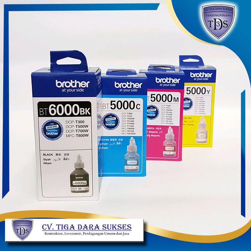 Brother Tinta Printer BT5000 CMY/BT6000 BK/BT-D60BK - Black