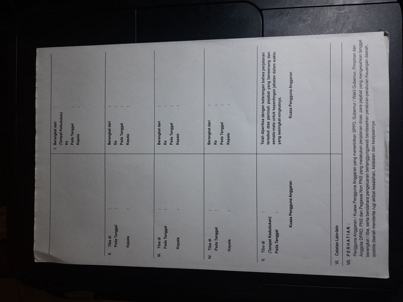 Blanko SPPD lembar 2 (50 sheet)