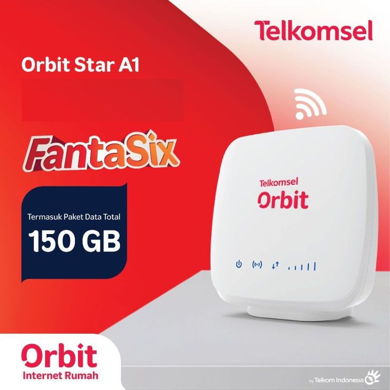 MODEM ORBIT STAR A1 include kuota 150G Telkomsel