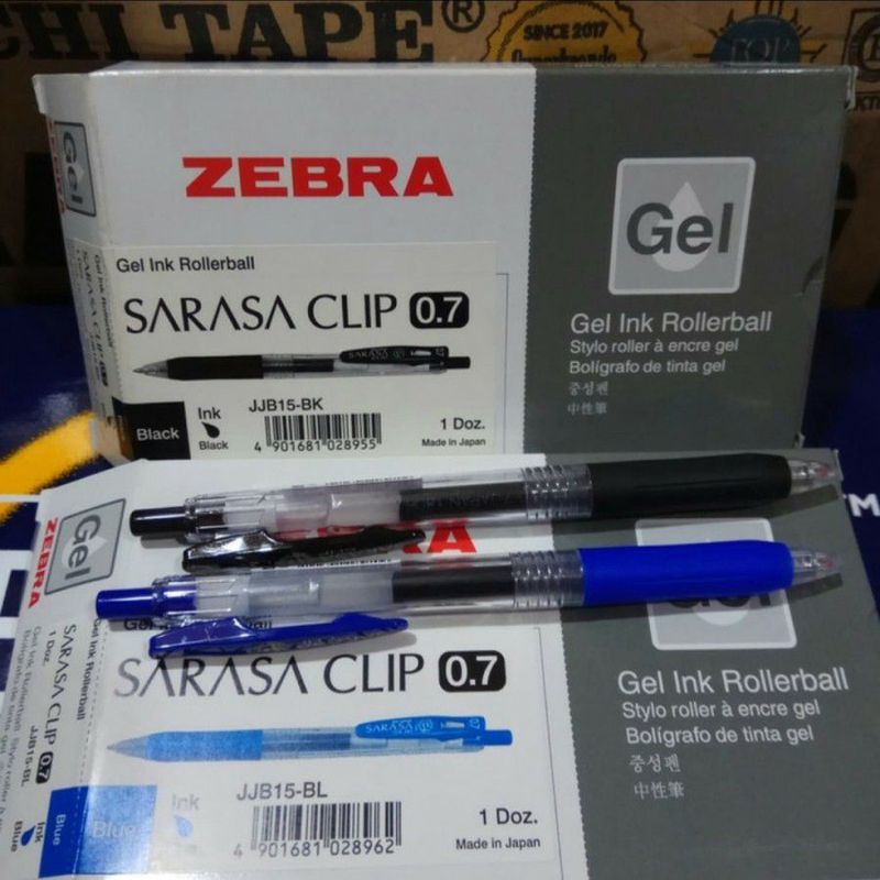 Pulpen Zebra Sarasa Clip (Hitam)