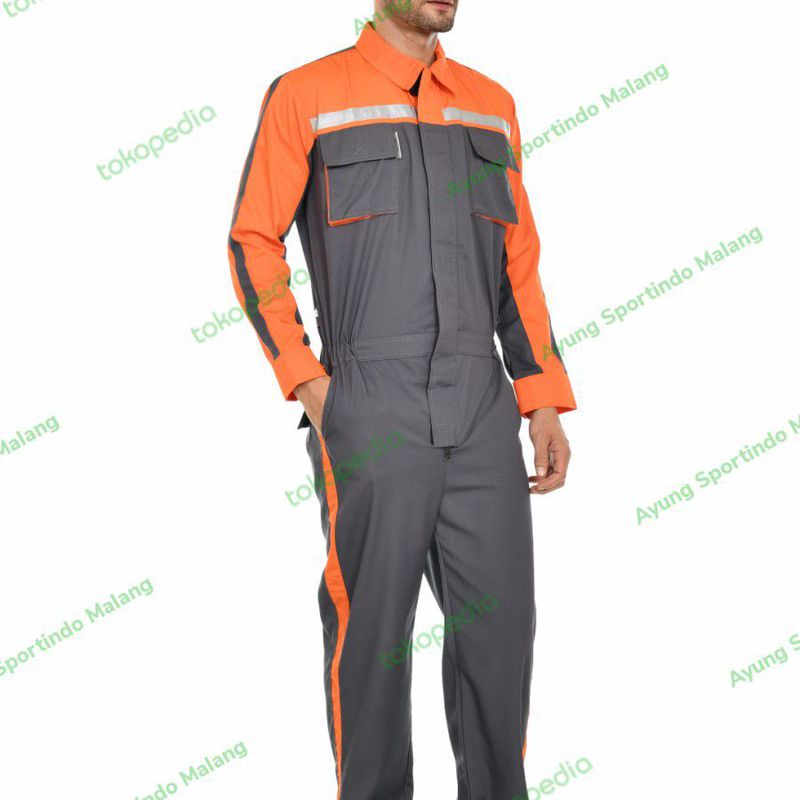 Wearpack Kerja Terusan Coverall Safety Katelpak Teknisi With 3M ...