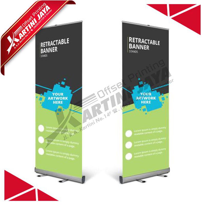 CETAK ROLL UP STAND BANNER 60X160