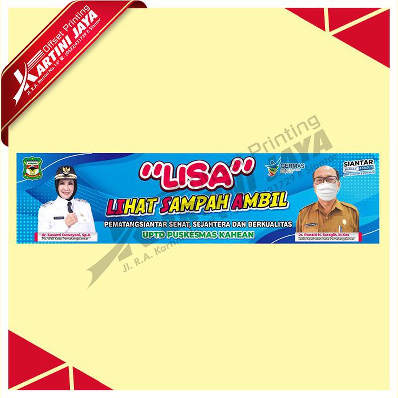 CETAK SPANDUK UK. 500X100