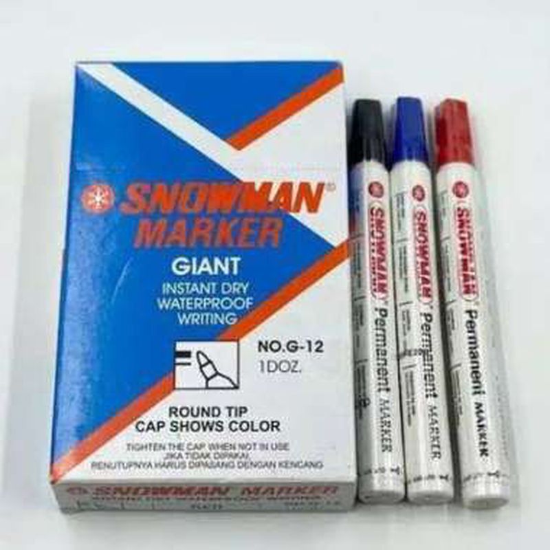Spidol Snowman Permanen G-12