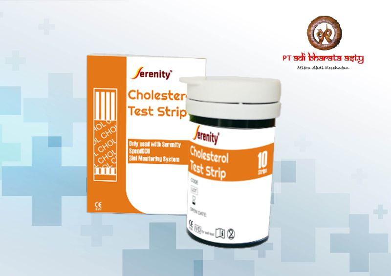 Serenity Blood Cholesterol Test Strip (Box/25 Strip)