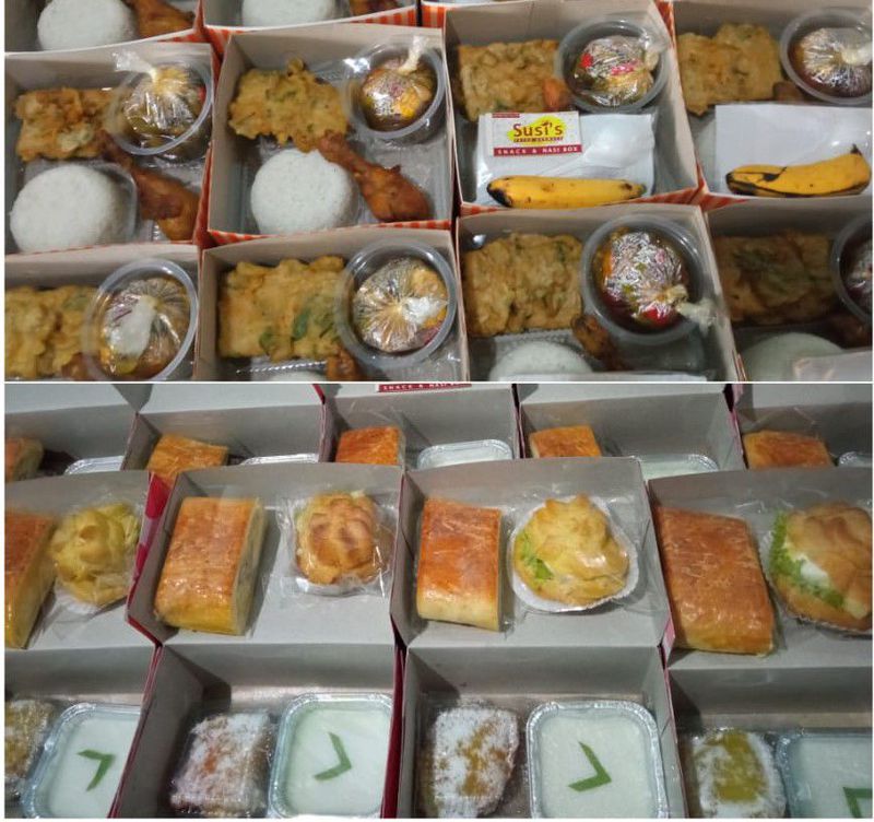 Paket nasi box dan snack