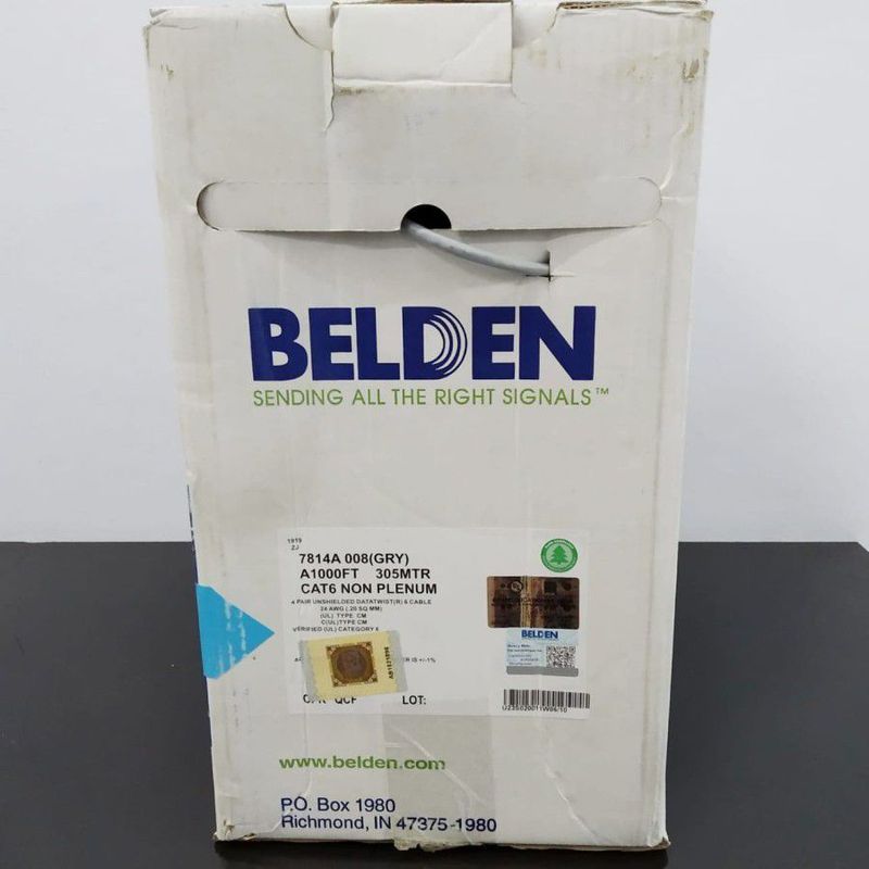Kabel Belden UTP Cat.6 Cable 7814A Grey 100% Origina