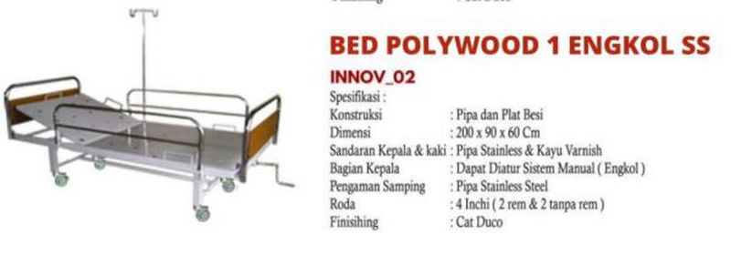 Bed Polywood 1 engkol SS