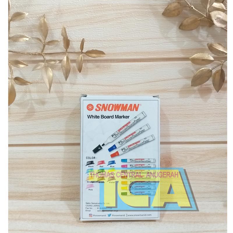 Spidol Snowman Boardmaker Hitam - Biru