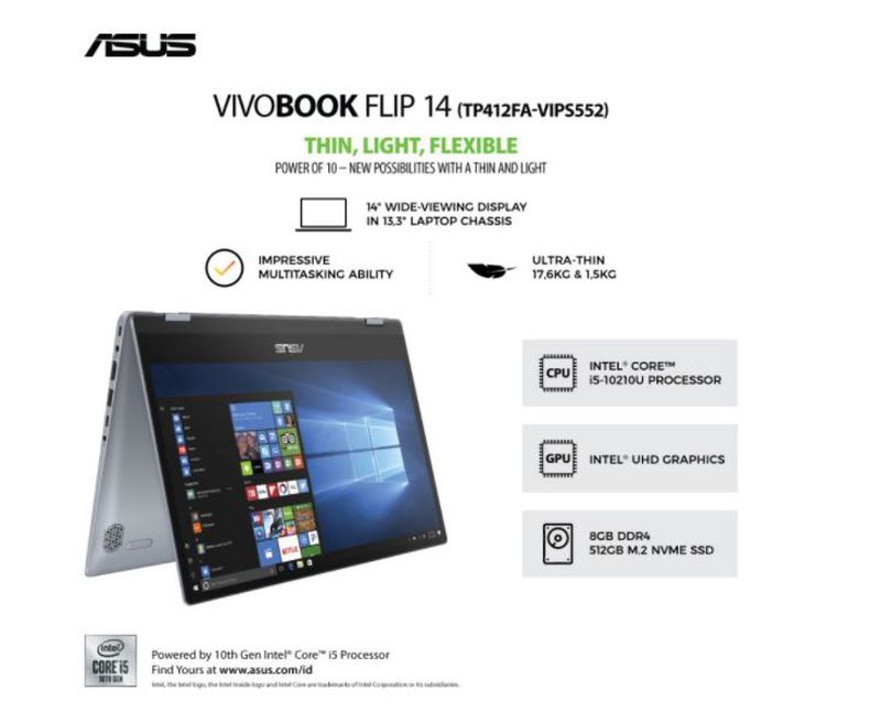 Asus TP412FA-VIPS551