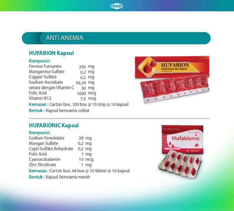 HUFA KAPSUL OBAT ANTI ANEMIA - HUFABION