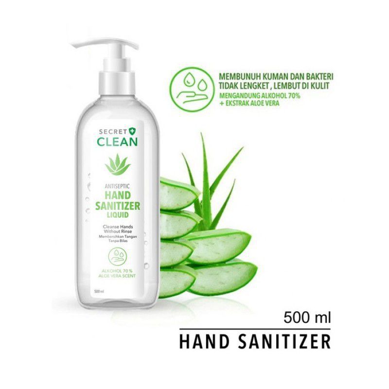 Handsanitizer Liquid 500 ml (Secret Clean)