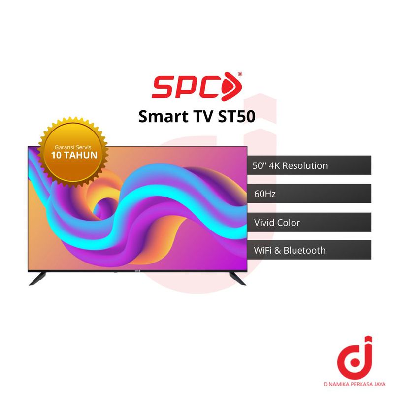 SPC SMART TV ANDROID Digital ST 50 inch 10 Th Garansi
