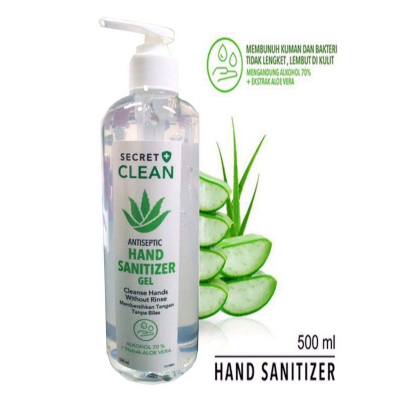 Handsanitizer Gel 500 ml (Secret Clean)