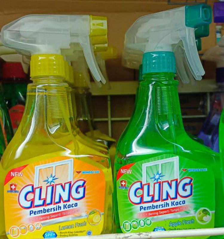 Cling Pembersih Kaca Botol Spray dan Pouch Refil - Botol