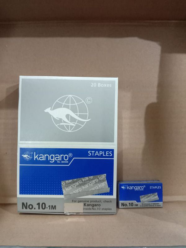 Isi Staples Stapler Ukuran Kecil Merk Kangaro No. 10 (isi per 20 kotak)
