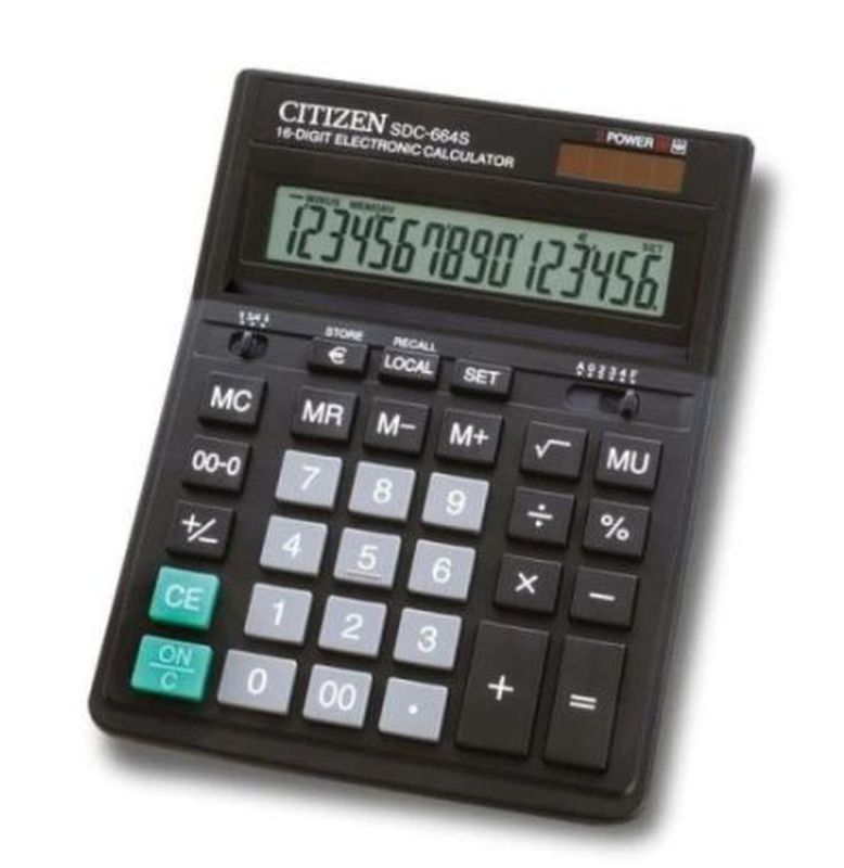Kalkulator akuntansi 16 digit, Citizen