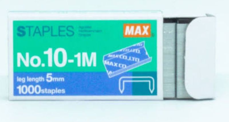 ISI STAPLES MAX NO.10 PER PAK