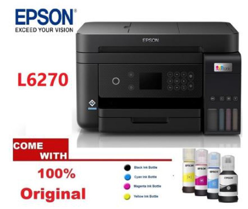 Printer Epson InkTank L6270 Print-Scan-Copy Wi-Fi Duplex + Free Tinta 2 ...