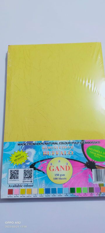 Kertas Cover Buffalo Kuning