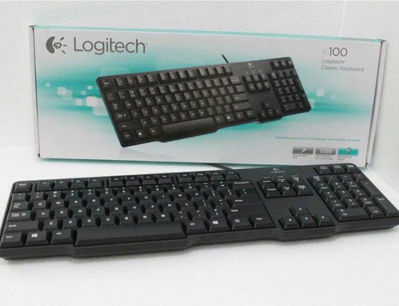 Keyboard Logitech Bundle Classic K100