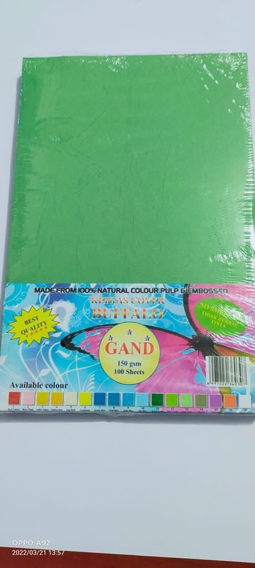 Kertas Cover Buffalo Hijau Tua