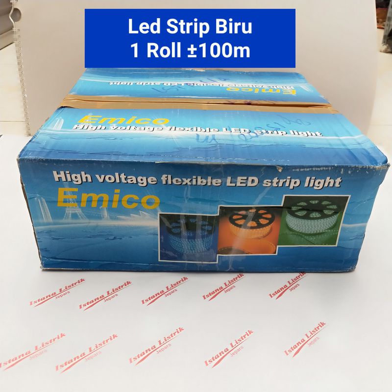 Lampu Led Strip Biru Roll Dus