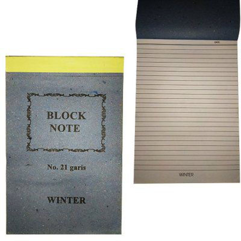 BUKU BLOCK NOTE NO. 21 GARIS WINTER (ATK)