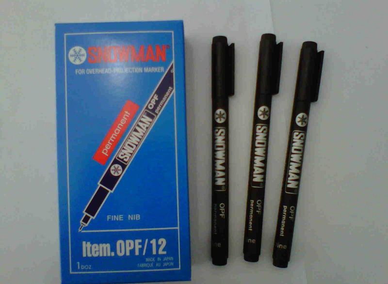 Pulpen OHP OPF Snowman Permanent