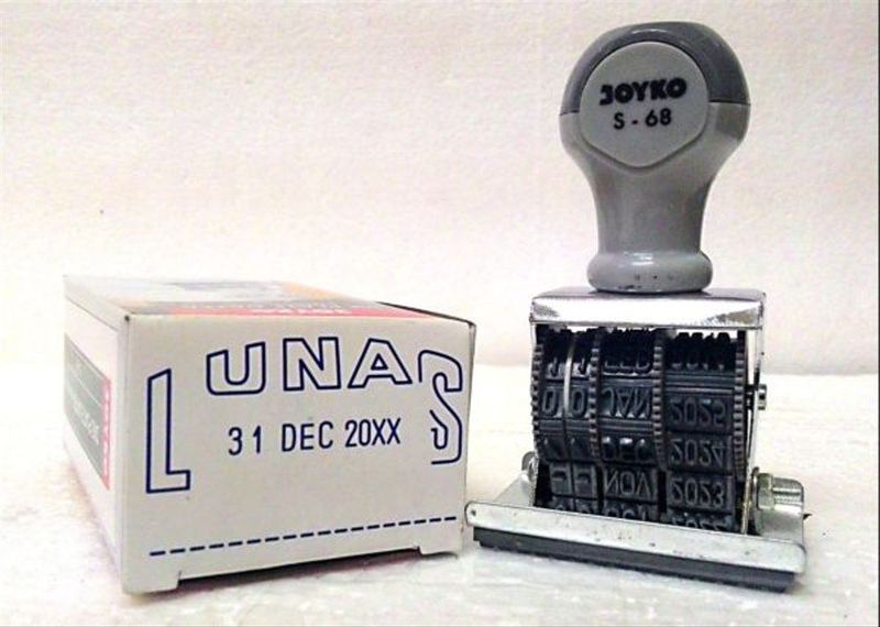 STEMPEL CAP TANGGAL - TANGGAL+LUNAS