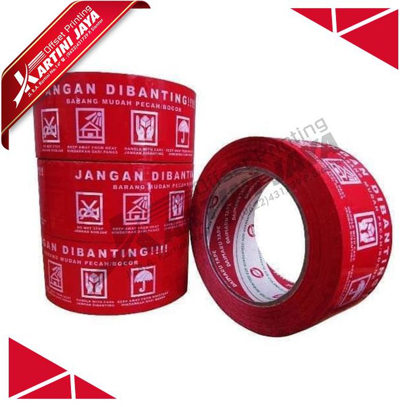 ISOLASI FRAGILE MERAH 2 INCHI