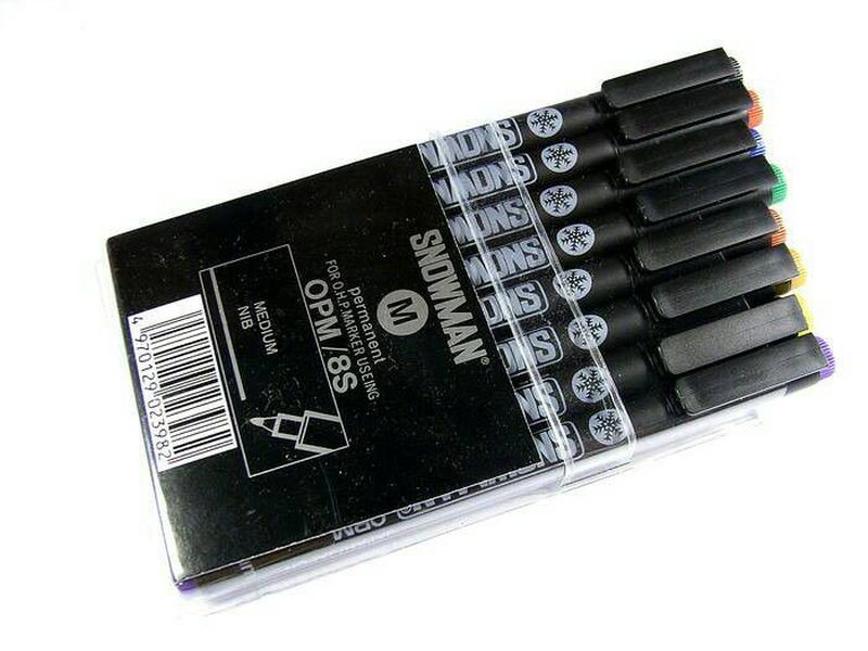 Spidol Snowman OHP OPM Medium Isi 8