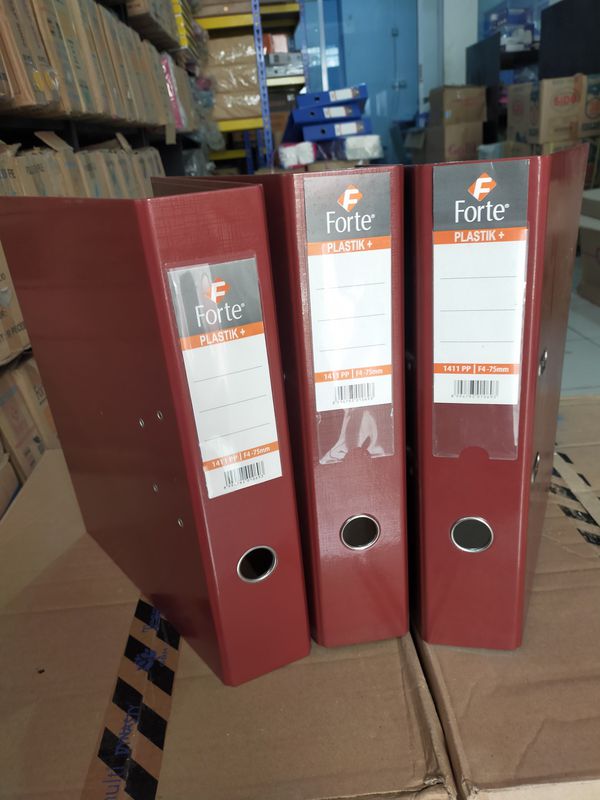 Odner Forte Plastik F4 75mm Merah Maron