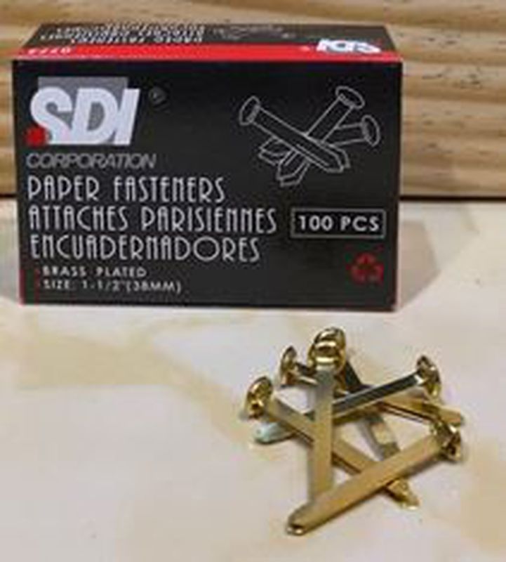 Paku Belah/ Paper Fastener SDI 0773 Ukuran 1 1/2