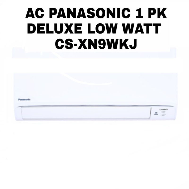 "ac panasonic 1 pk deluxe low watt nanoe si biru xn9wkj - unit saja