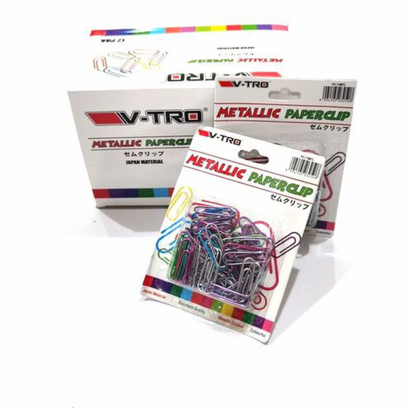 PAPER KLIP METALIK V-TRO