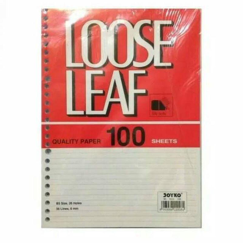 LOOSE LEAF JOYKO A5 BINDER FILE ISI 100 SHEETS