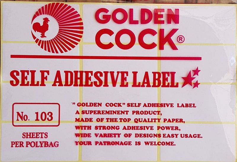 Kertas Label 103 Sticker